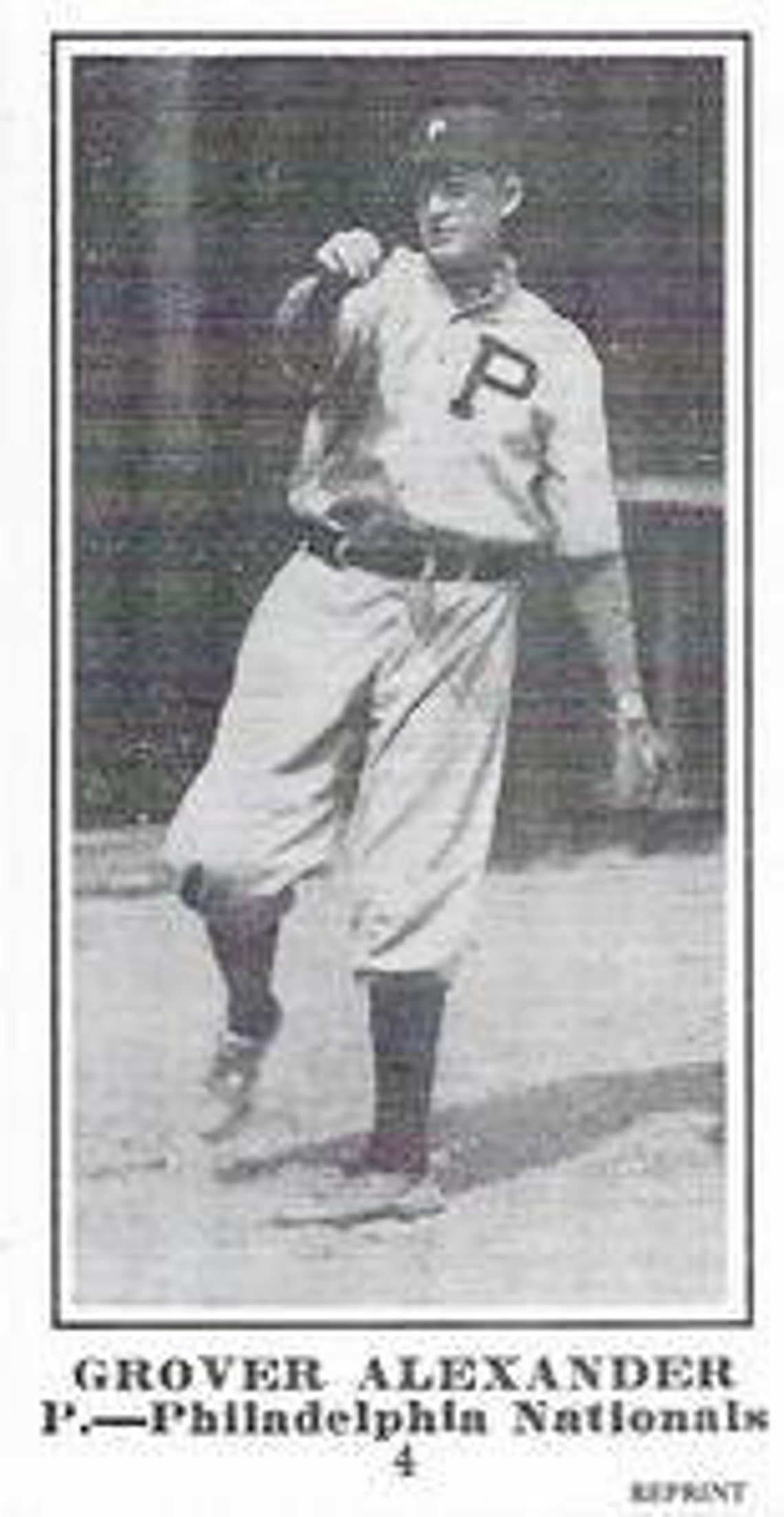2 Card Rare 1916 M-101-4 #4 Grover Alexander Reprint Mint Sporting News ...