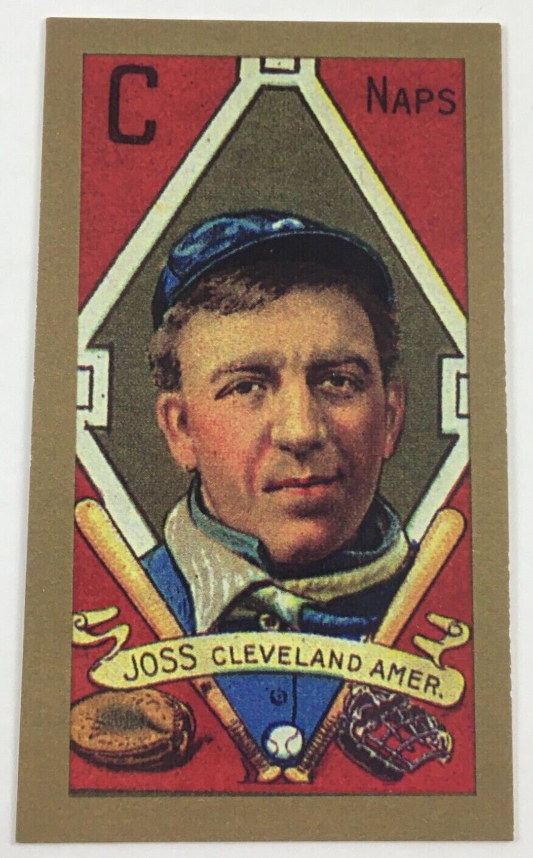 Lot of 2 Addie Joss (1880 - 1911), Pitcher for the Cleveland Naps, New ...