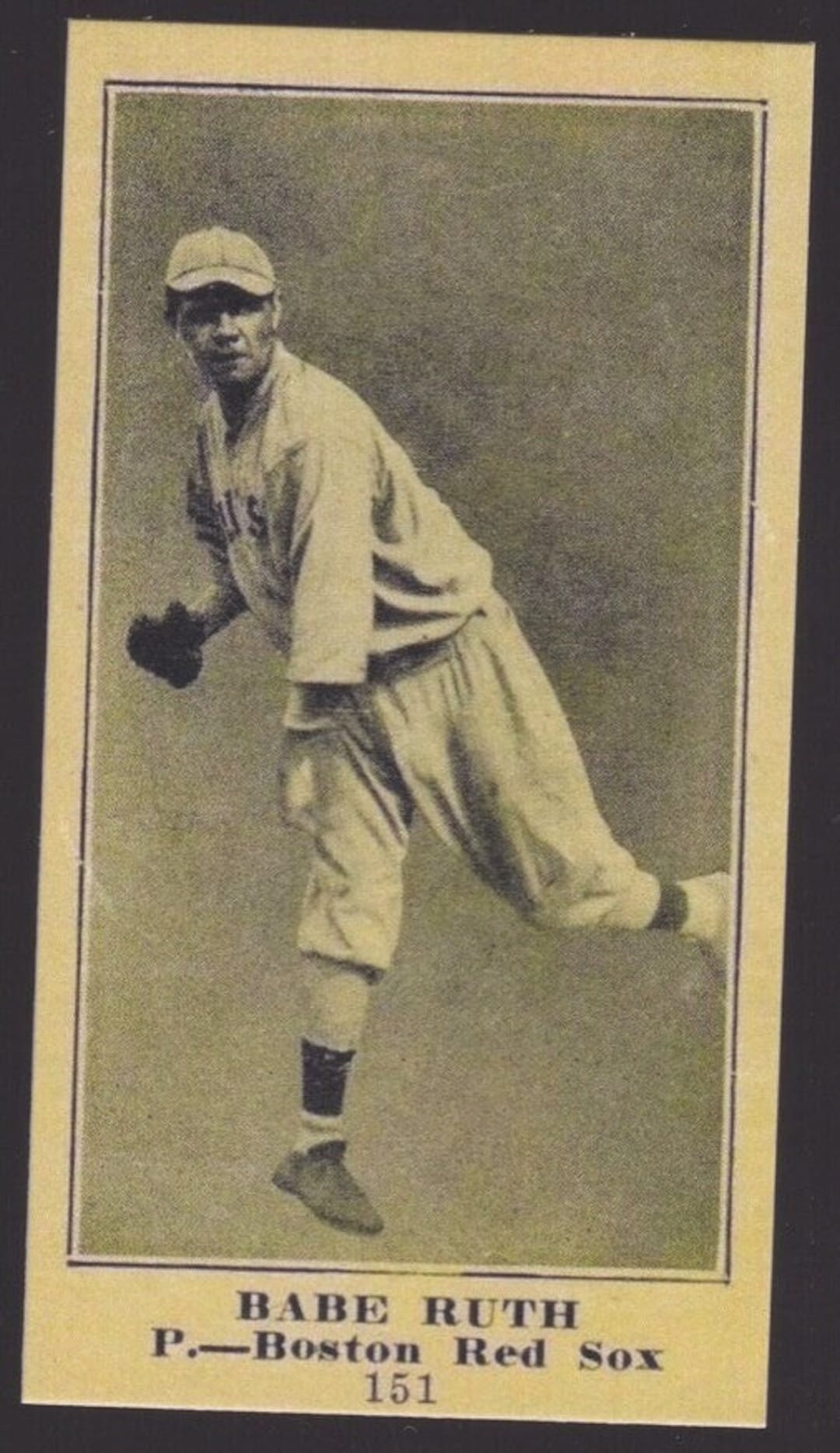 2 Card Rare 1916 M-101-4 Babe Ruth Rookie Reprint Mint Globe Back - Etsy