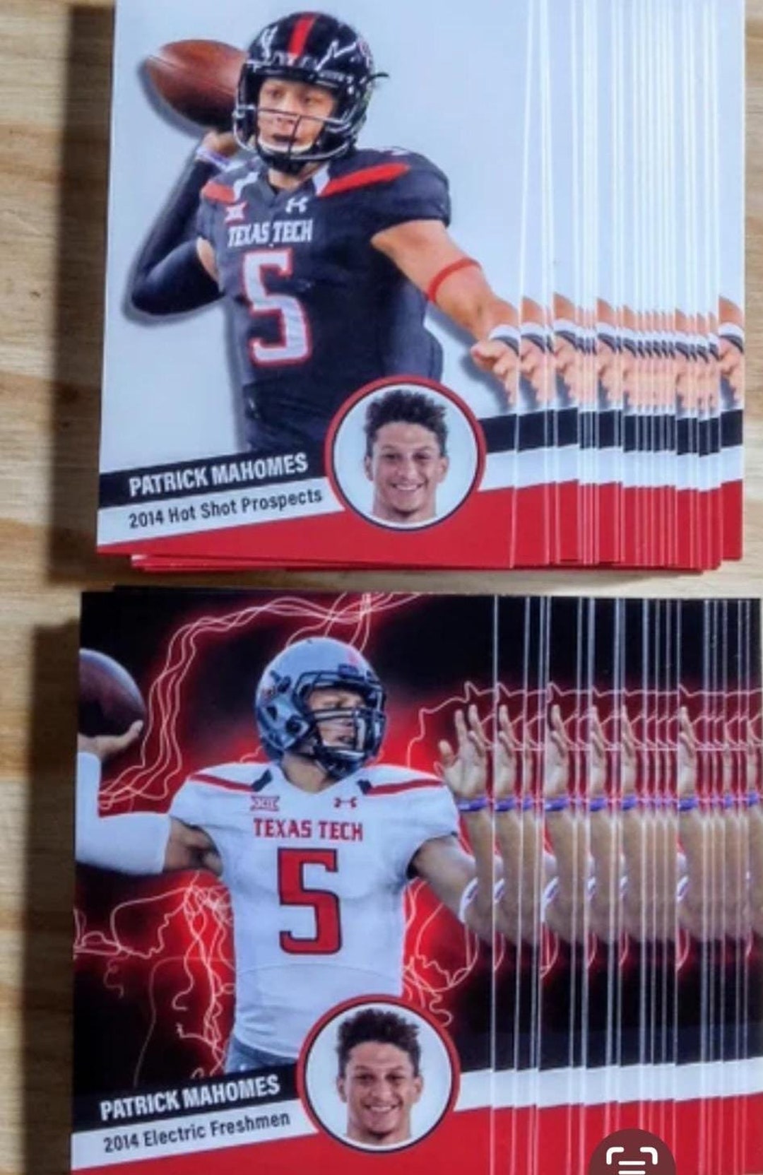 Lot of 400 Cards Patrick Mahomes Texas Tech Rookie 200 Each Card - Etsy