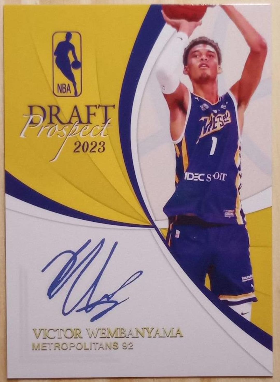 90 Card Lot Victor Wembanyama Draft Prospects Facsimile Autograph ...