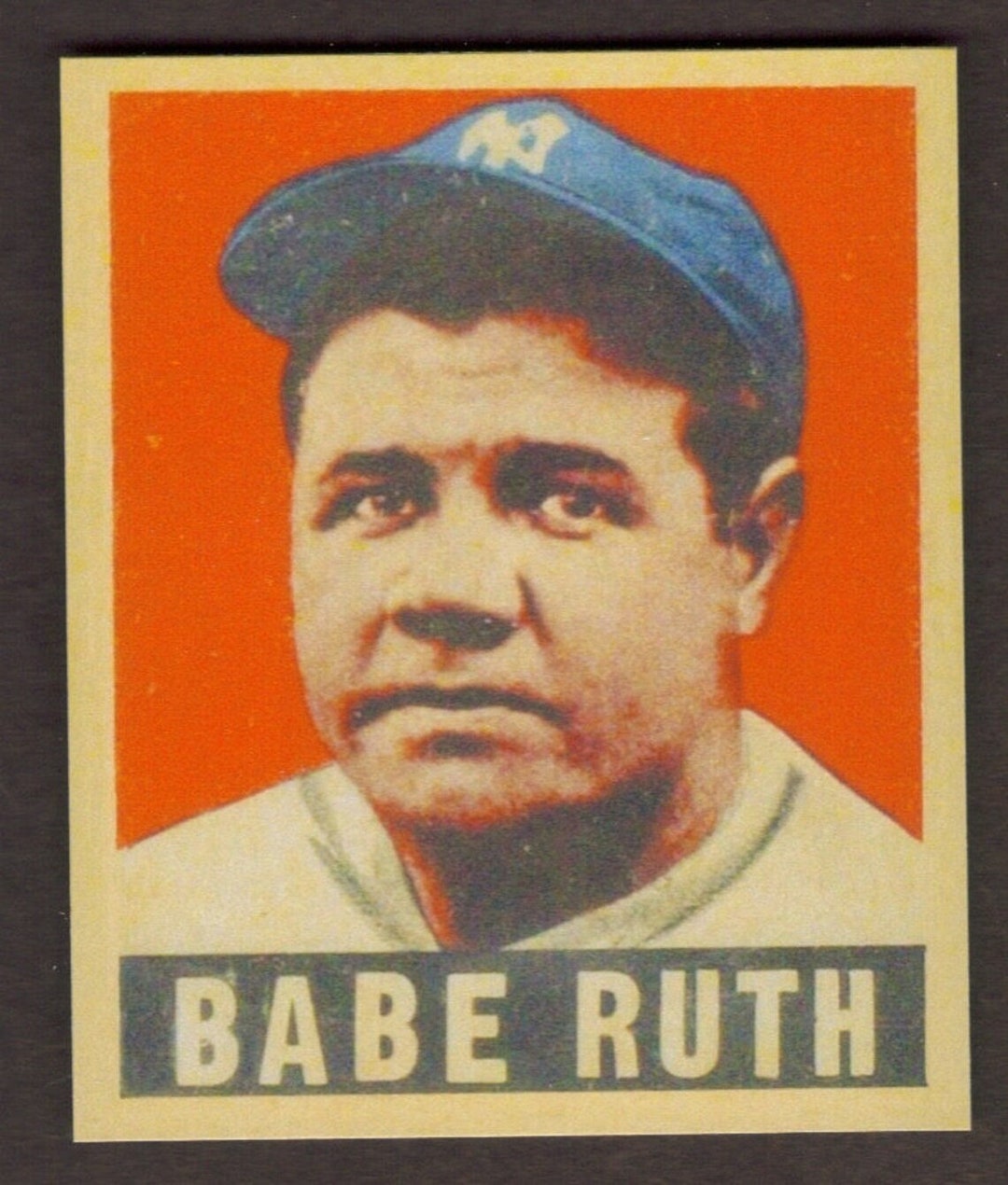 2 Card Lot BABE RUTH Reprint Mint Card #3 Yankees 1949 Leaf the Bambino ...
