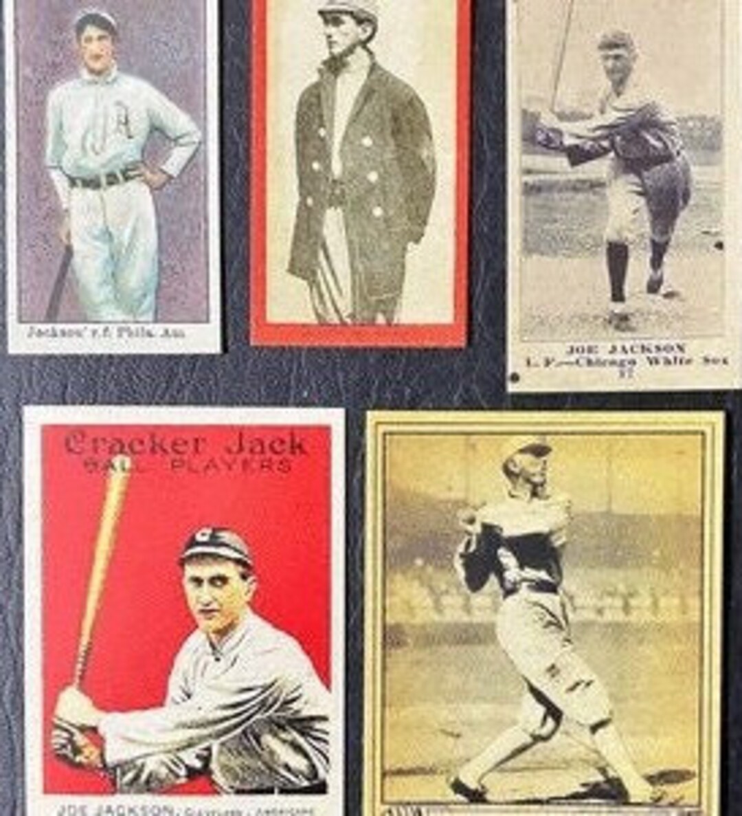 5 Card Awesome Shoeless Joe Jackson Rookie Reprint Mint 5 Card Lot - Etsy