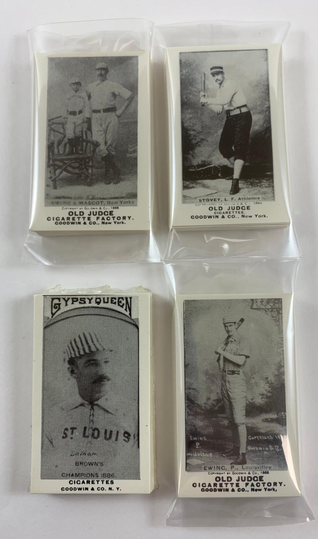 Rare Complete Set 1887-90 Old Judge (N172) Reprint Mint 80 Cards - Etsy