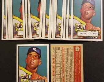 Mickey Mantle Rookie Card - Etsy