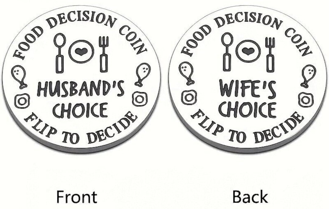 Funny Destiny Flip Coin Gift for Men Women Day Anniversary Valentines ...