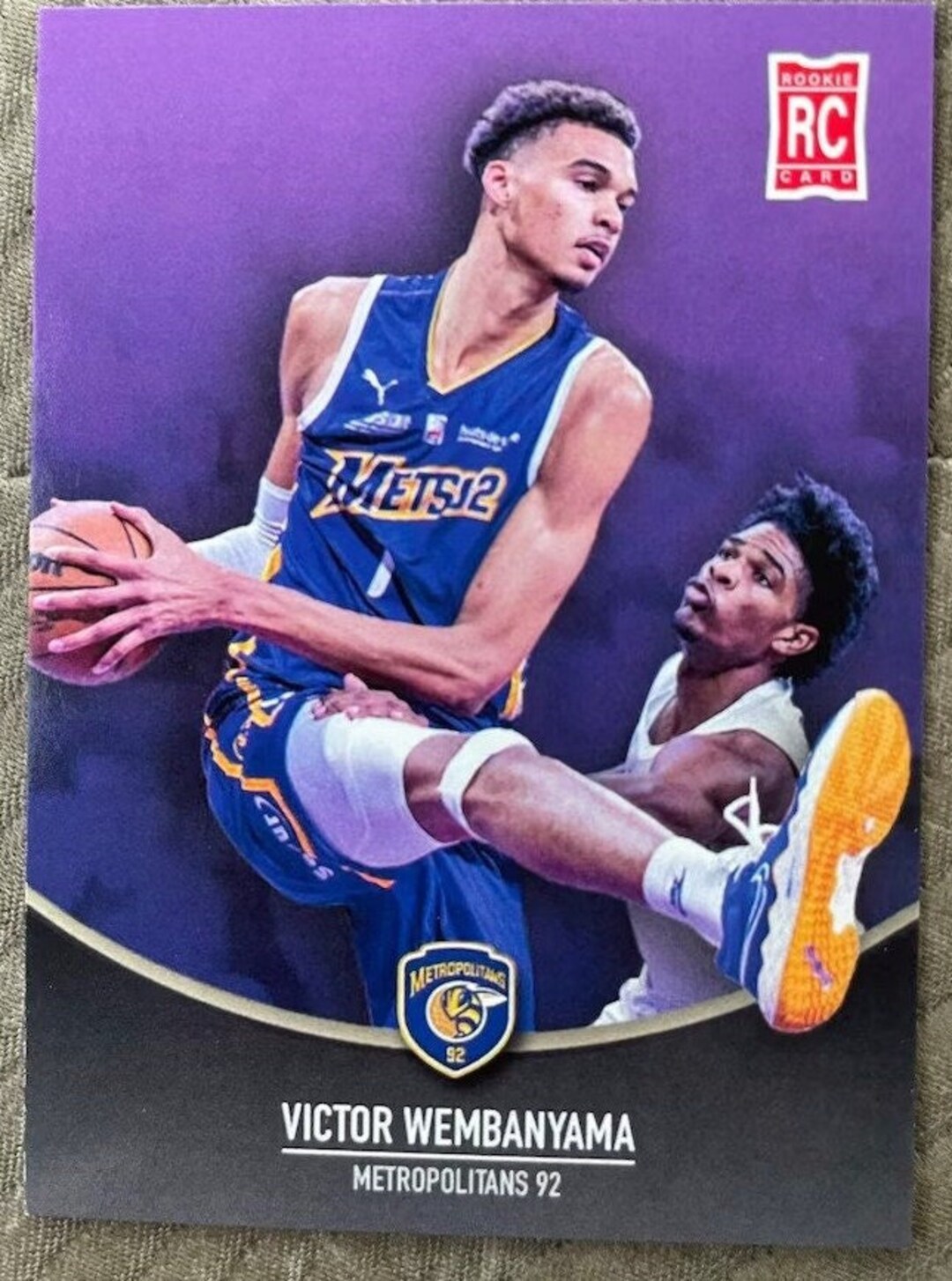 2 Card Lot Victor Wembanyama Custom Rookie Generation Next Purple Mint ...