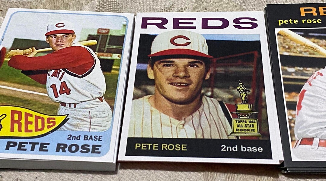 40 Card Lot 1964 Pete Rose Reprint Mint Cincinnati Reds Rare Rookie of ...