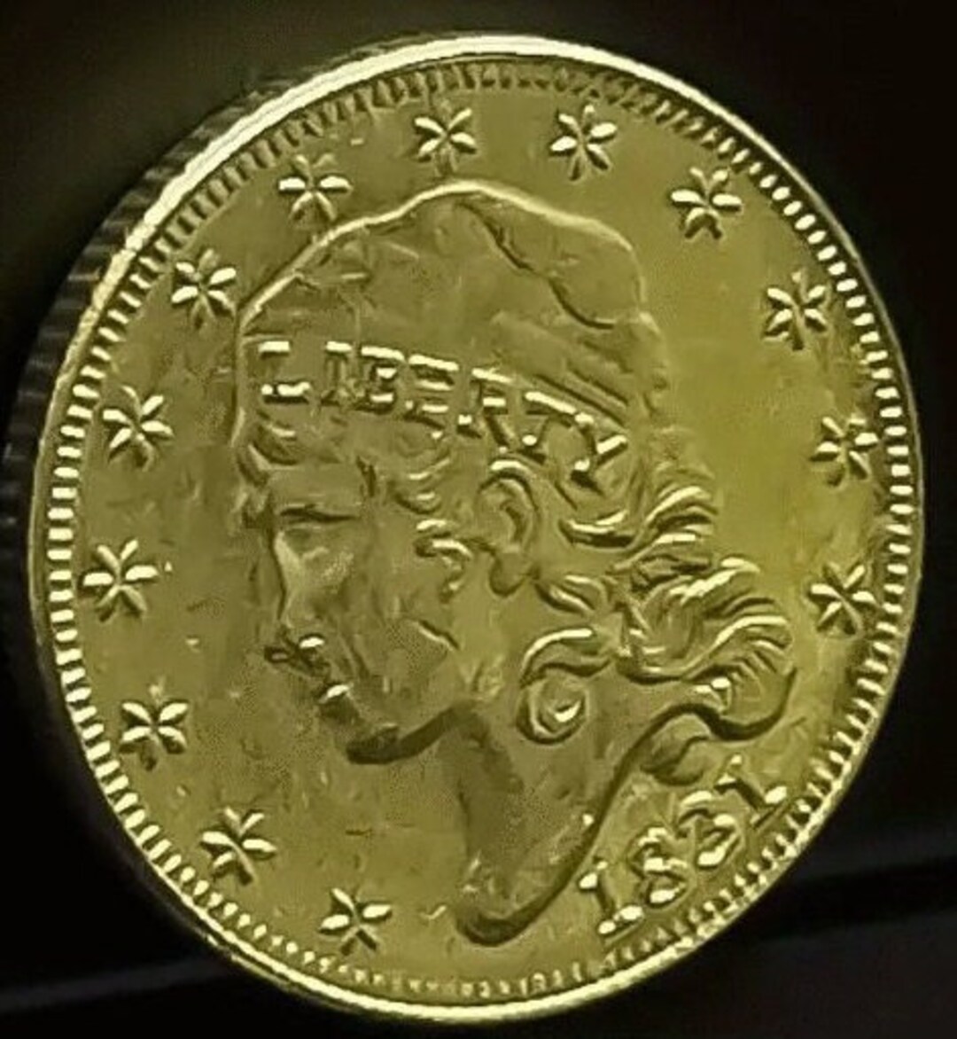 Stunning 1831 Turban Head-quarter Eagle Golden Commemorative - Etsy