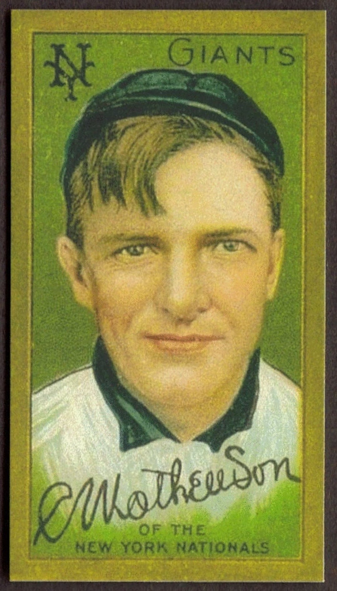 2 Card Lot CHRISTY MATHEWSON Reprint Mint #133 Gold Border Giants ...