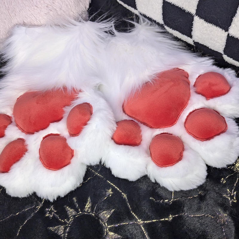 Furry Paws Gloves - Etsy