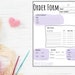 Printable Crochet Order Form: Custom Business Template (digital ...