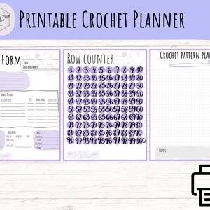 Printable Crochet Planner Digital Download Small Business Forms Orders ...