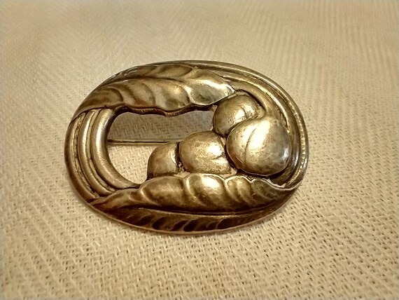 vintage denmark silver pin - Gem