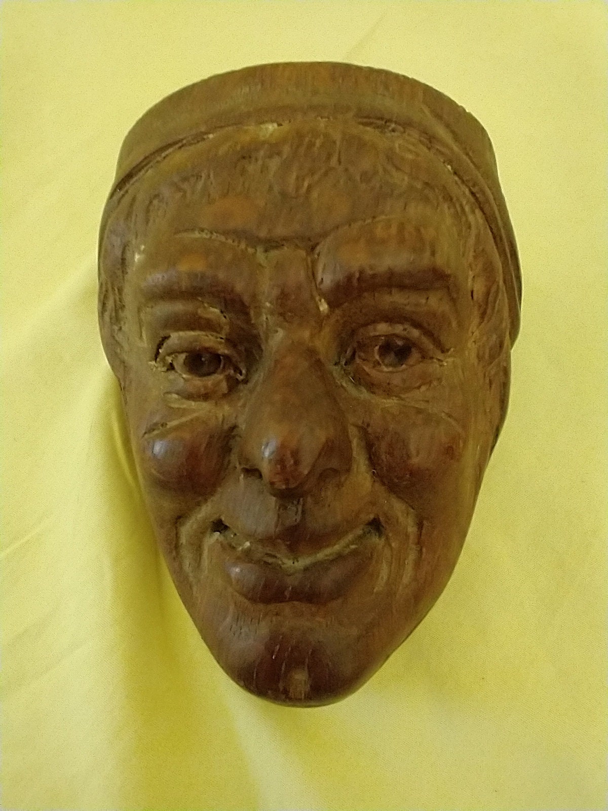 Vintage Wood Carved Faces Decoration - Etsy
