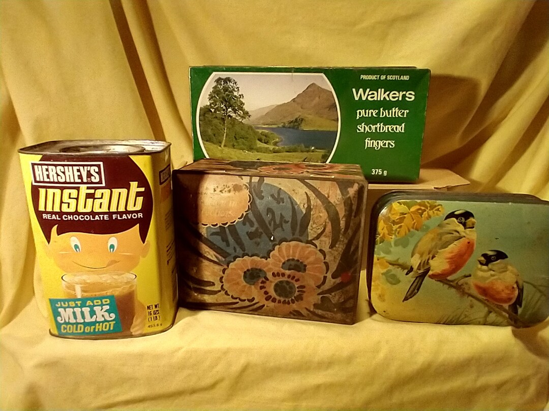 Vintage Sweets Tins Set of 4 - Etsy