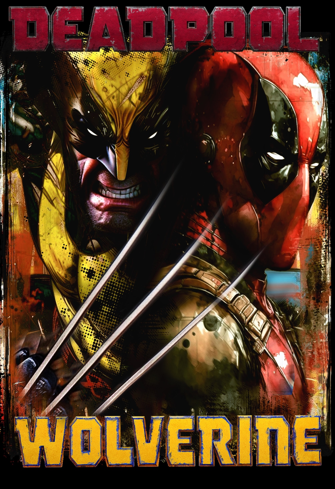 Deadpool and Wolverine Pop Art,dtf, Sublimation Design - Etsy