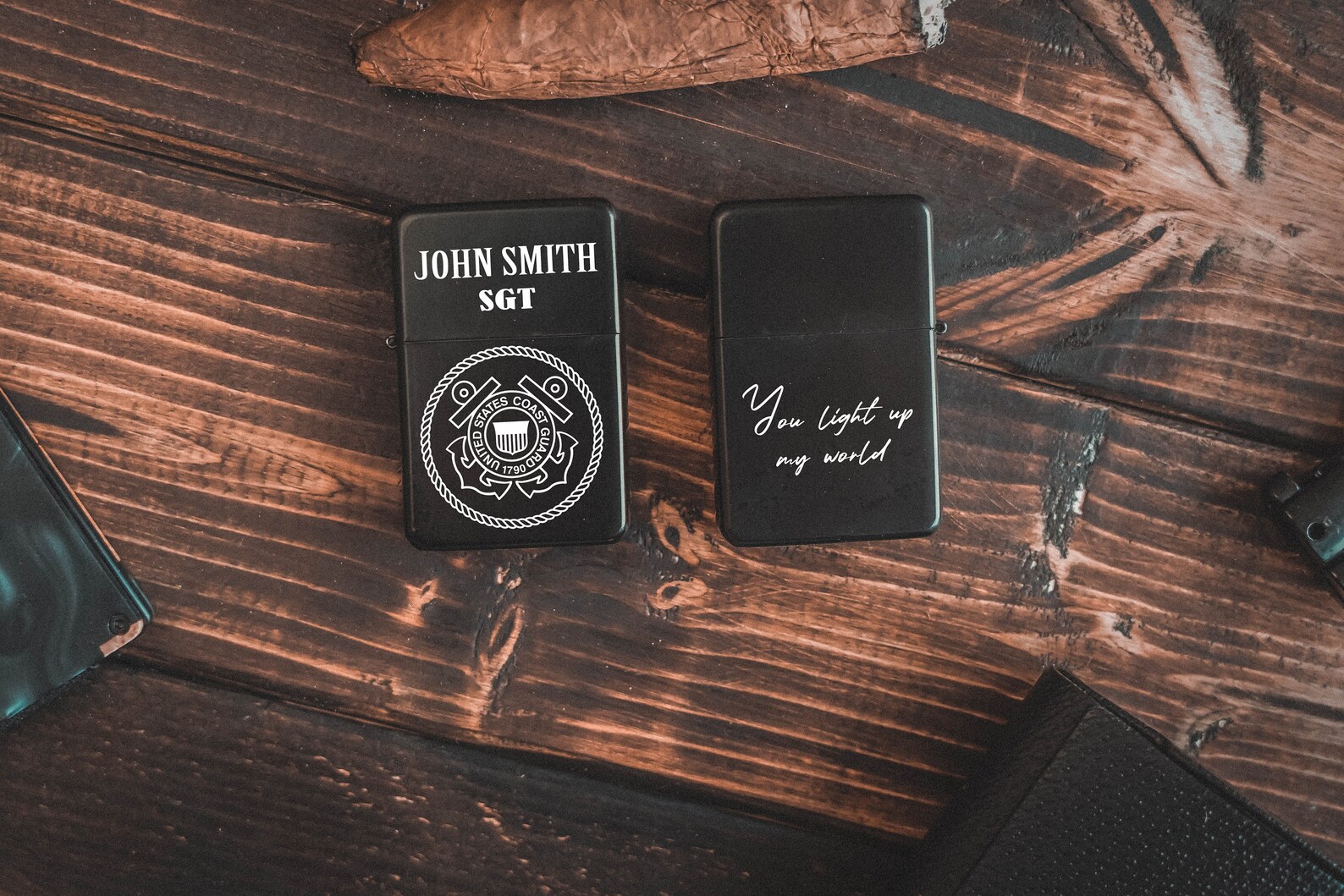 Firefighter Gift Engraved Cigar Military Gifts Custom - Etsy