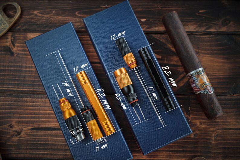 Christmas Gift, Cigar Draw Enhancer, Cigar Needle, Double Punch, Cigar ...