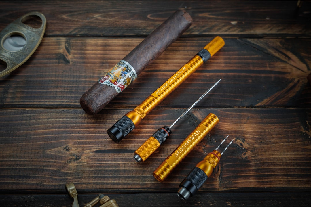 Christmas Gift, Cigar Draw Enhancer, Cigar Needle, Double Punch, Cigar ...