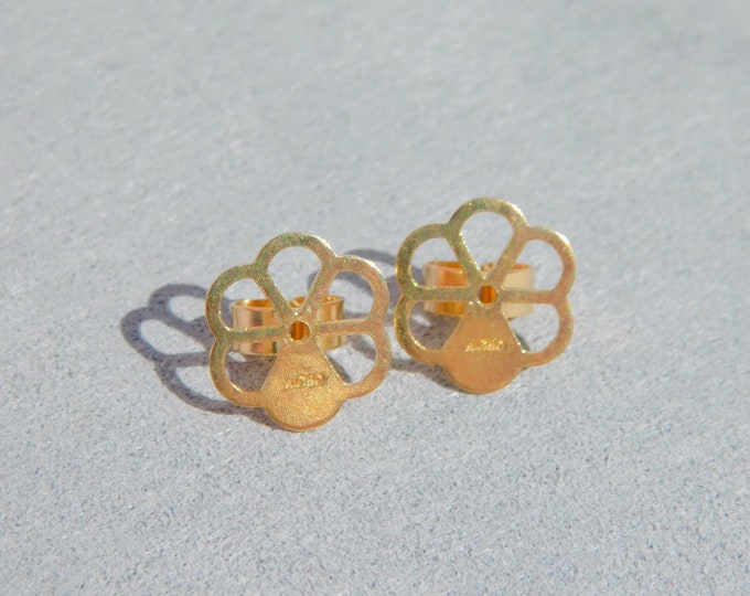 Solid 18k Yellow Gold Backs | 10mm | Large Backings | Stabilizer Backs ...
