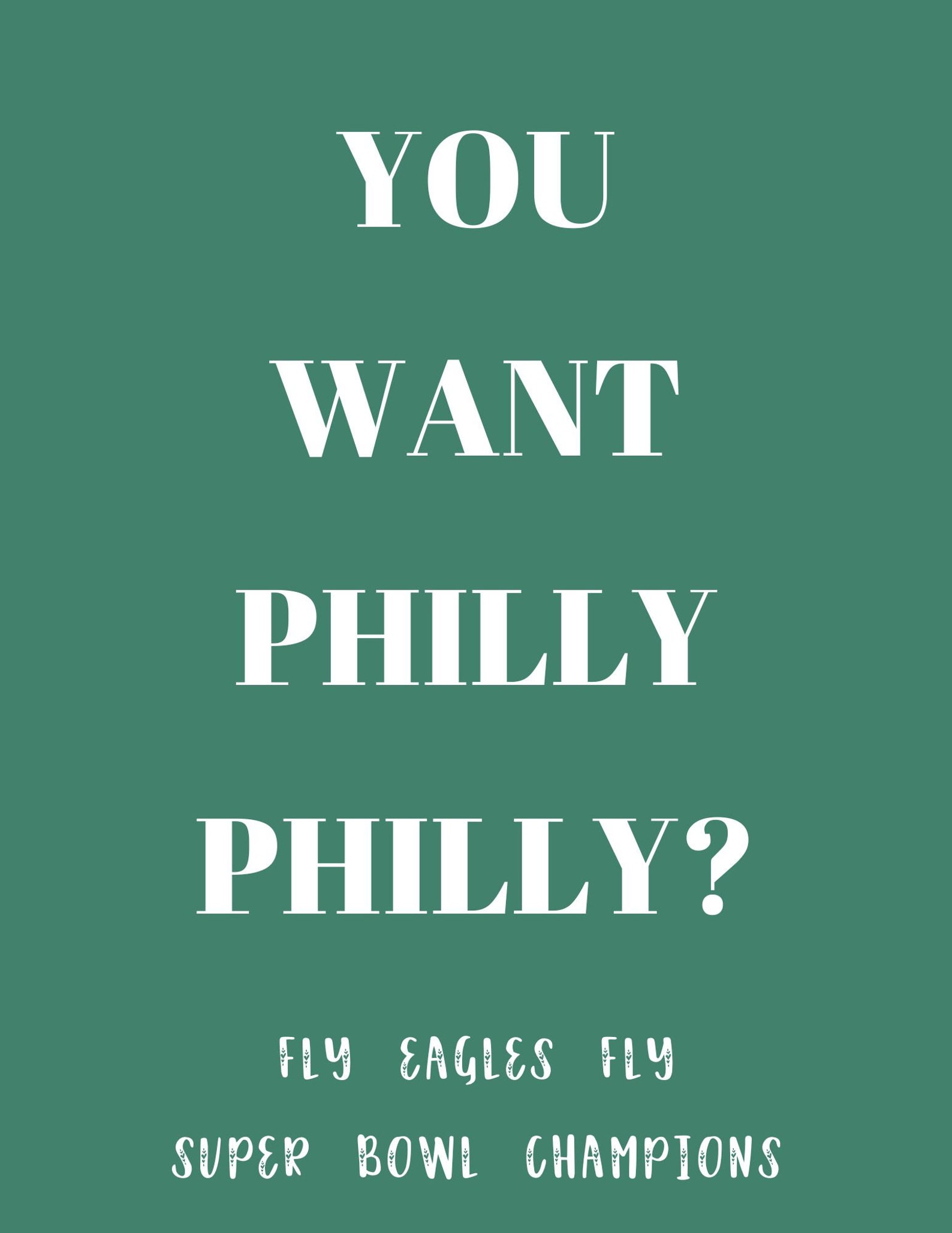 Philly Special Poster - Etsy
