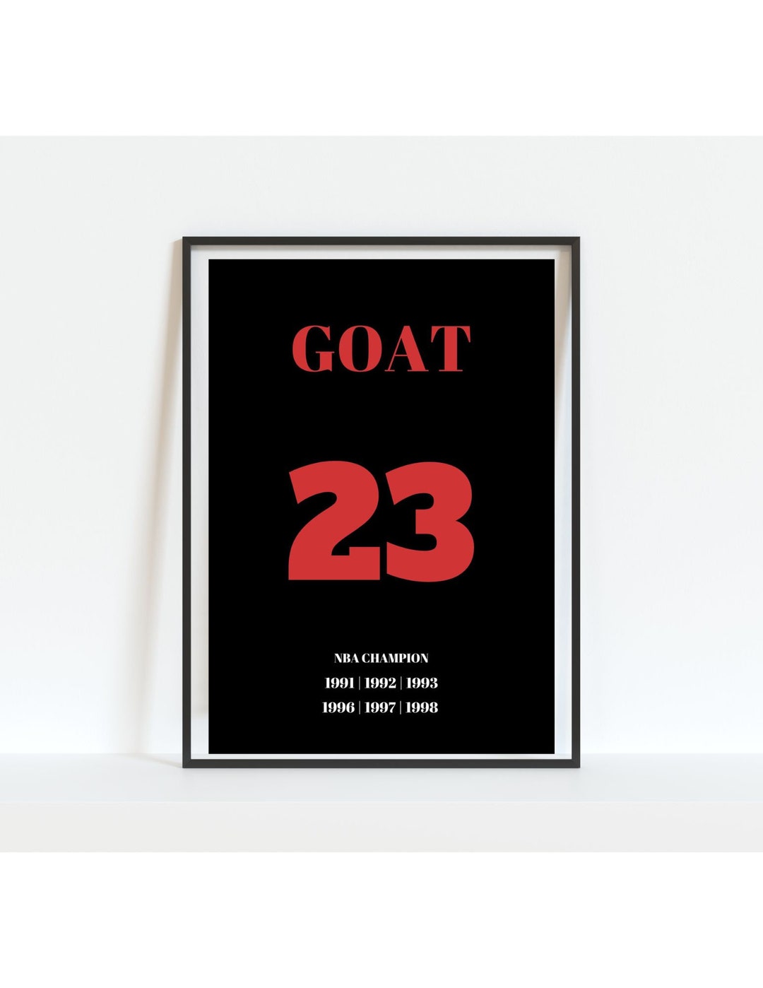 Michael Jordan GOAT Poster - Etsy