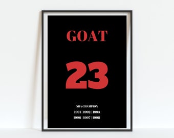GOAT 23 SVG, Greatest of All Time 23 SVG, Michael Jordan Goat 23 Svg ...