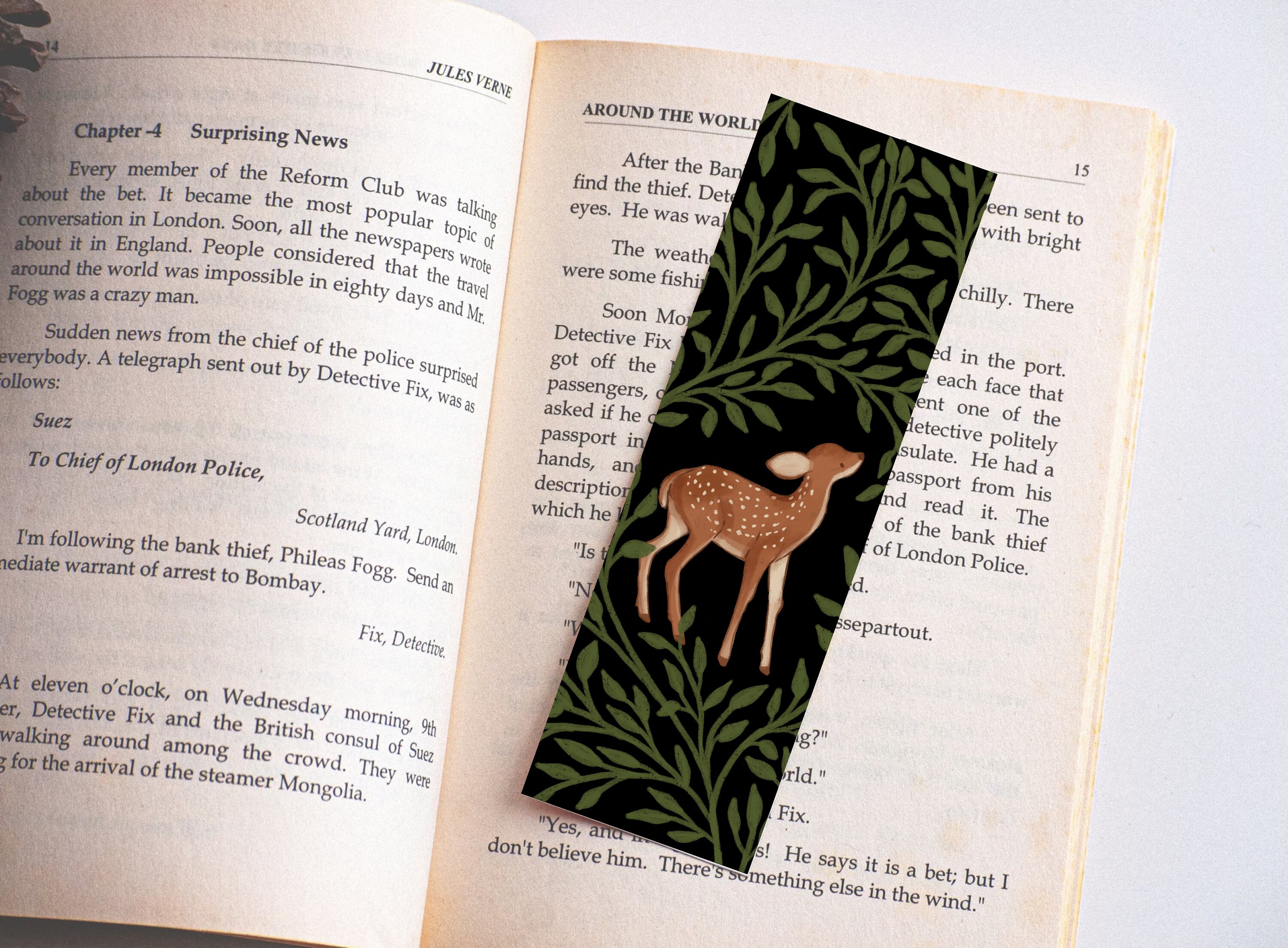 Cute Fawn Bookmark, Cute Whimsical Art, Bookmarks, Frogflower Bookmark ...
