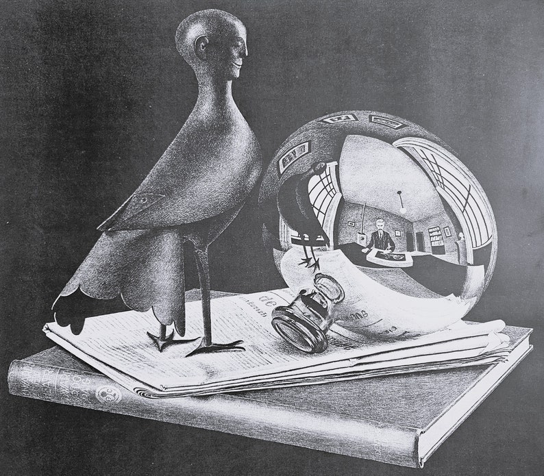 M.C. Escher still Life With Reflecting Sphere, 1934 ©copyright M.C ...
