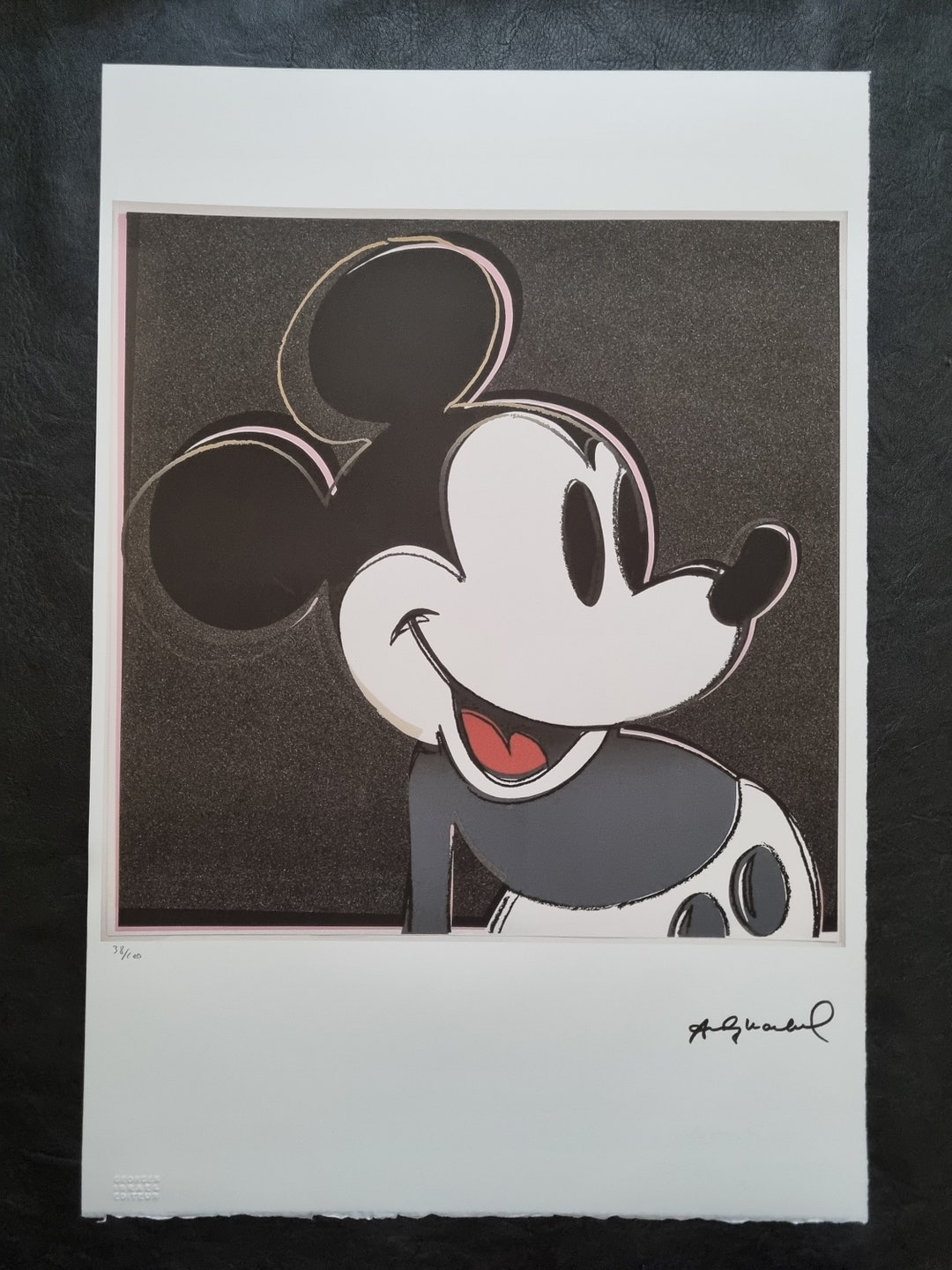 Andy Warhol mickey Mouse Limited Edition, Certified. Dimensions: 56 X ...