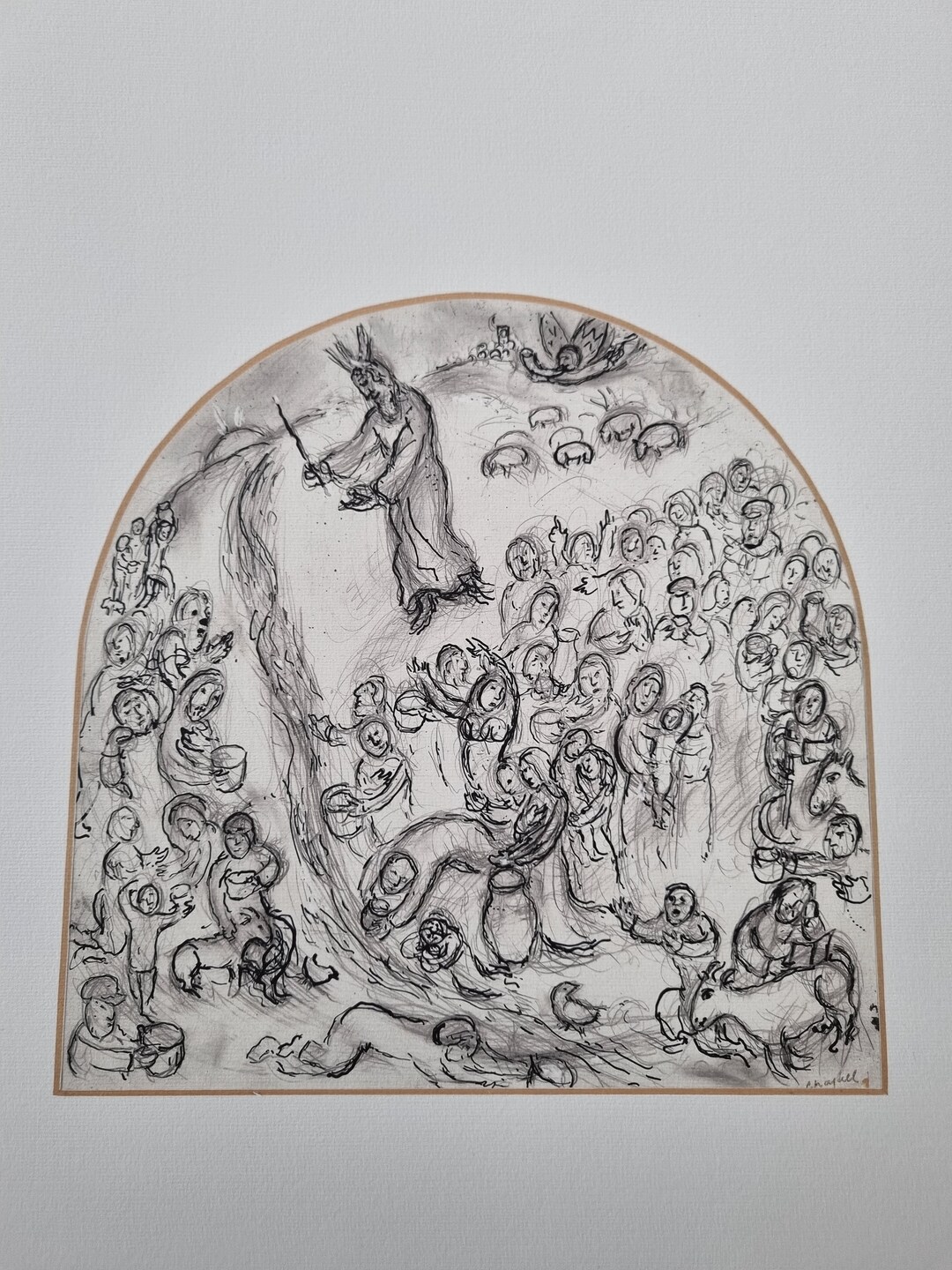 Marc Chagall "the Smitten Rock" Lithograph From the 1980s. Home Decor ...