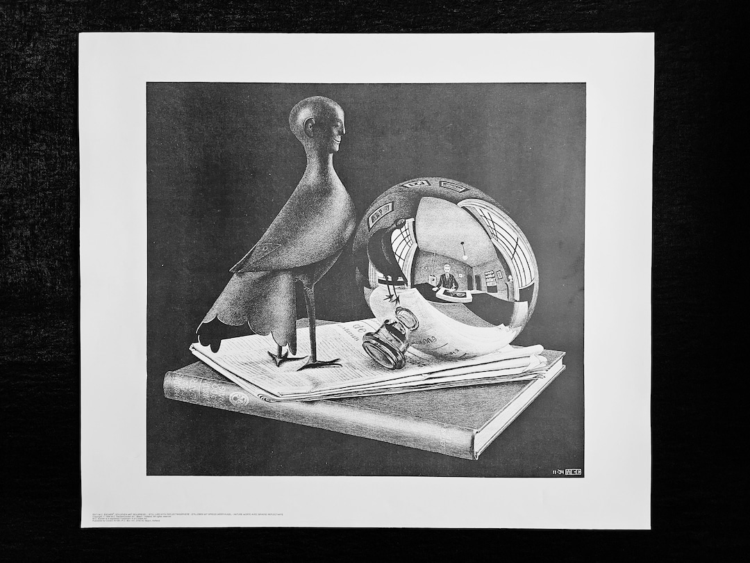 M.C. Escher still Life With Reflecting Sphere, 1934 ©copyright M.C ...
