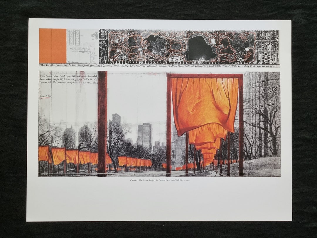 Christo and Jeanne Claude "project for Central Park, New York City" on ...