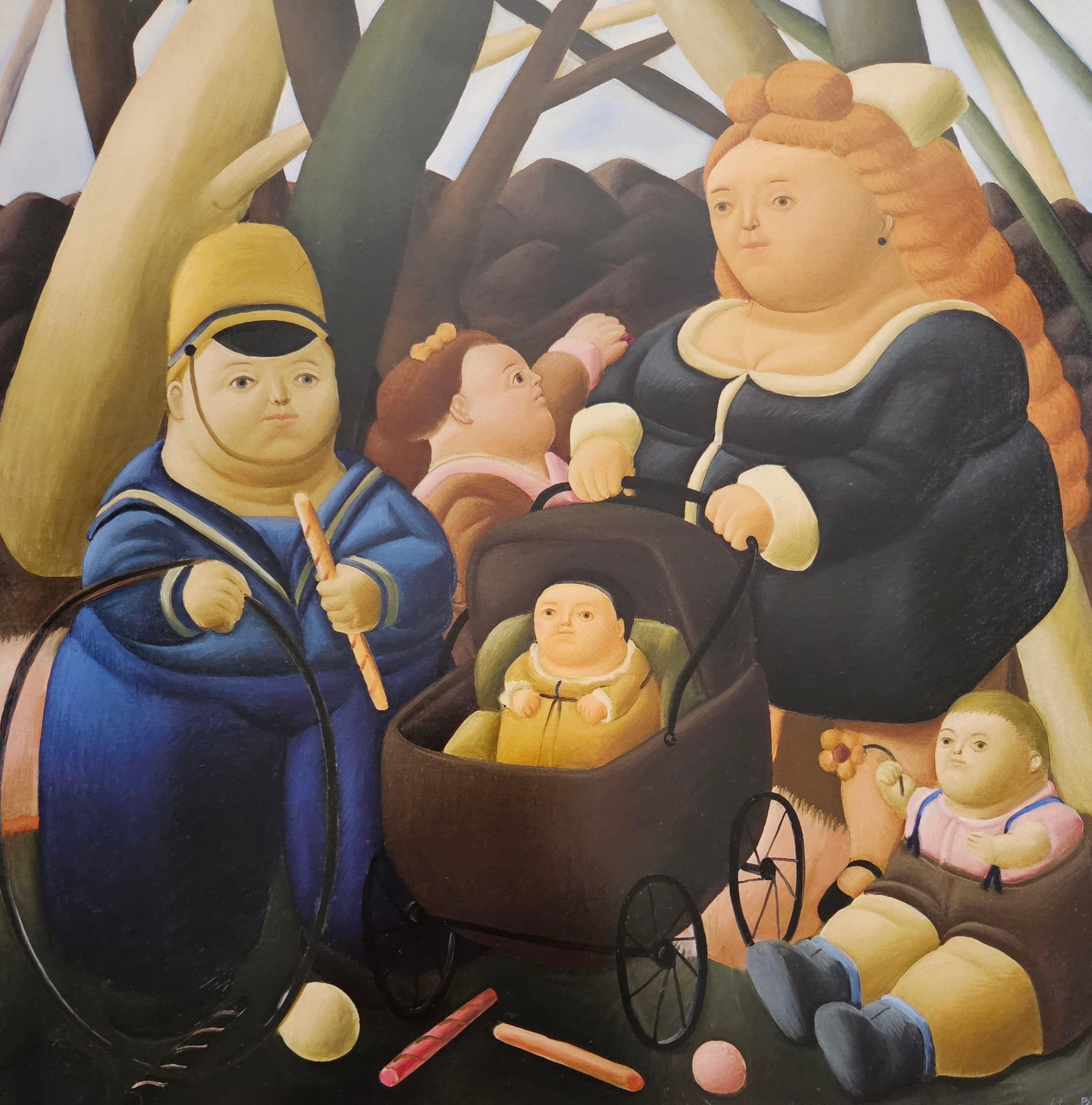 Fernando Botero rich Children 3 on the Back, Copyright, Title and ...