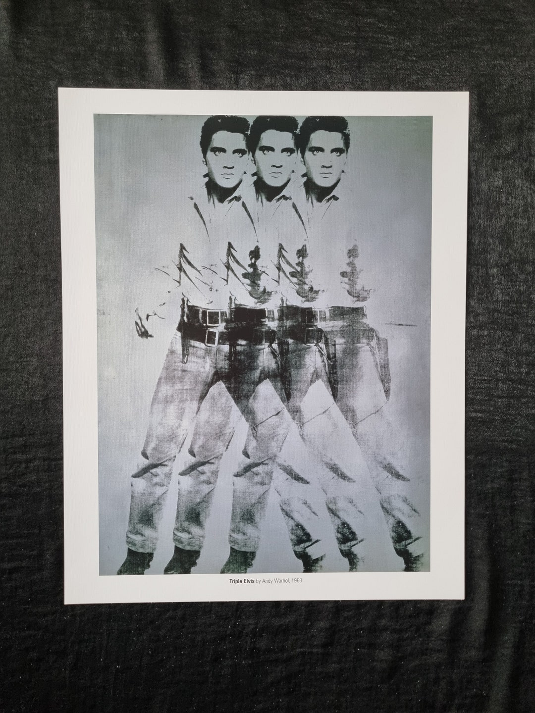 Triple Elvis by Andy Warhol on the Back Copyright Certification, Title ...