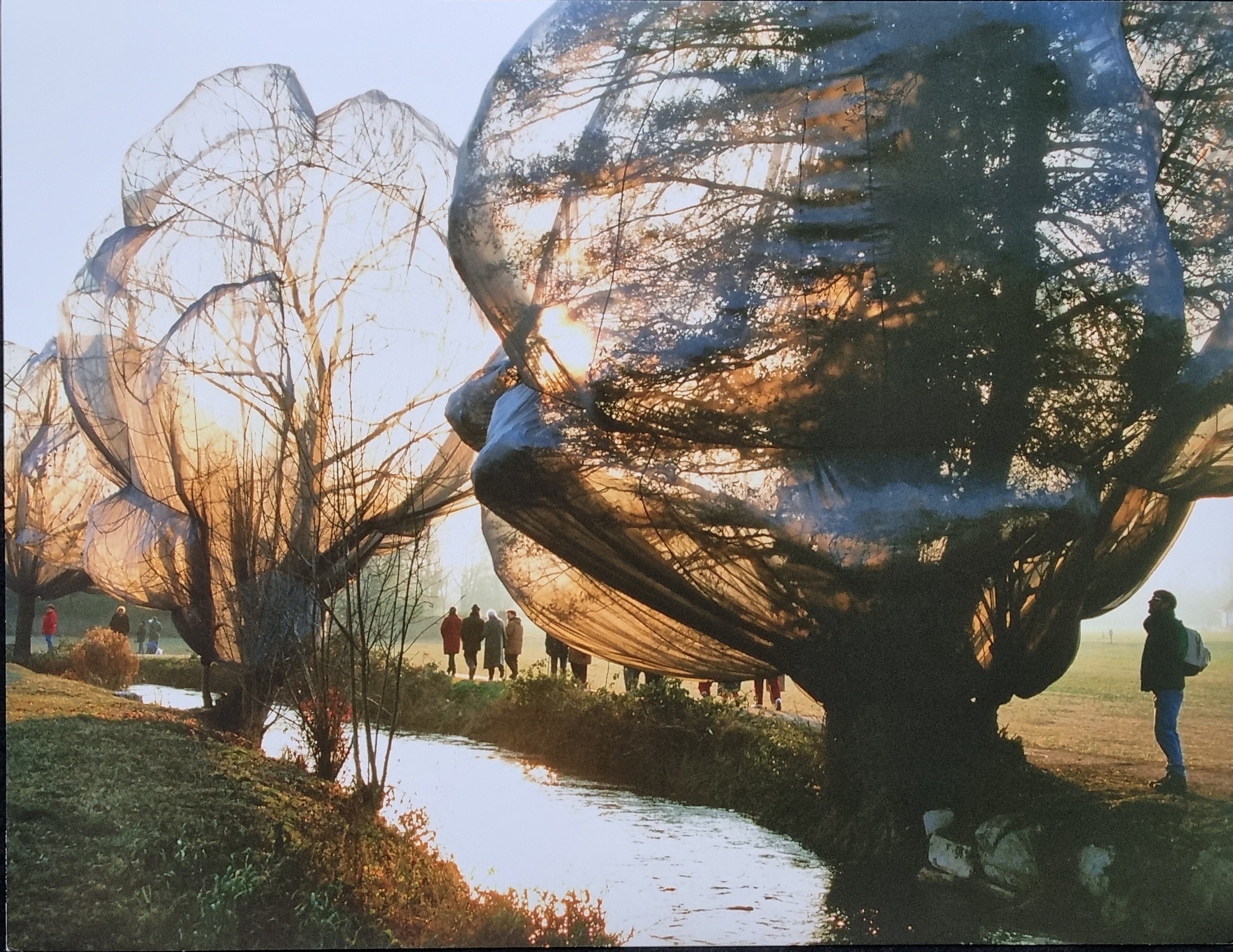 Christo and Jeanne Claude "wrapped Trees, Switzerland 1997" an Elegant ...