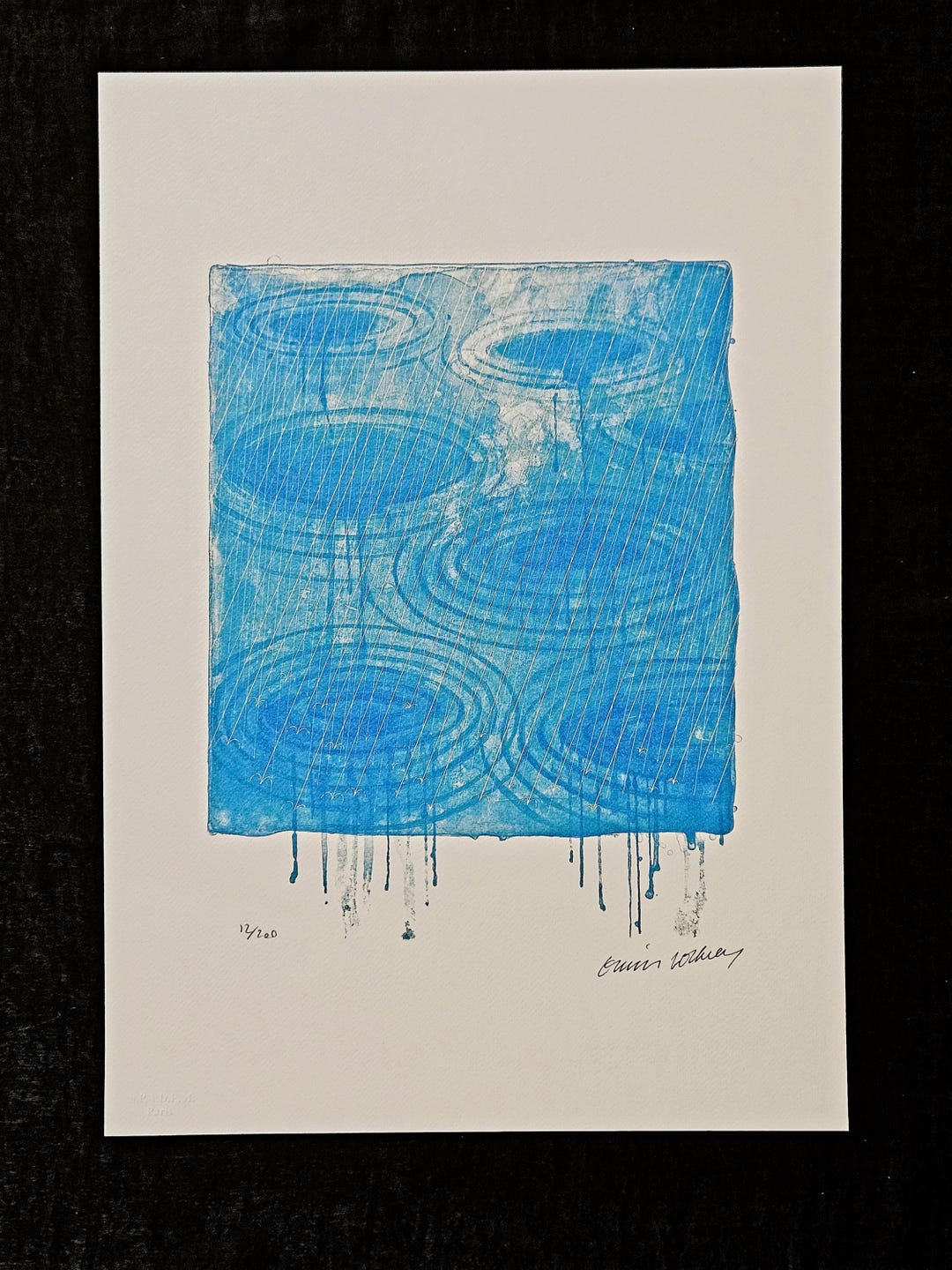 Rain David Hockney Limited Edition, Lithographic Reproduction of 200 ...