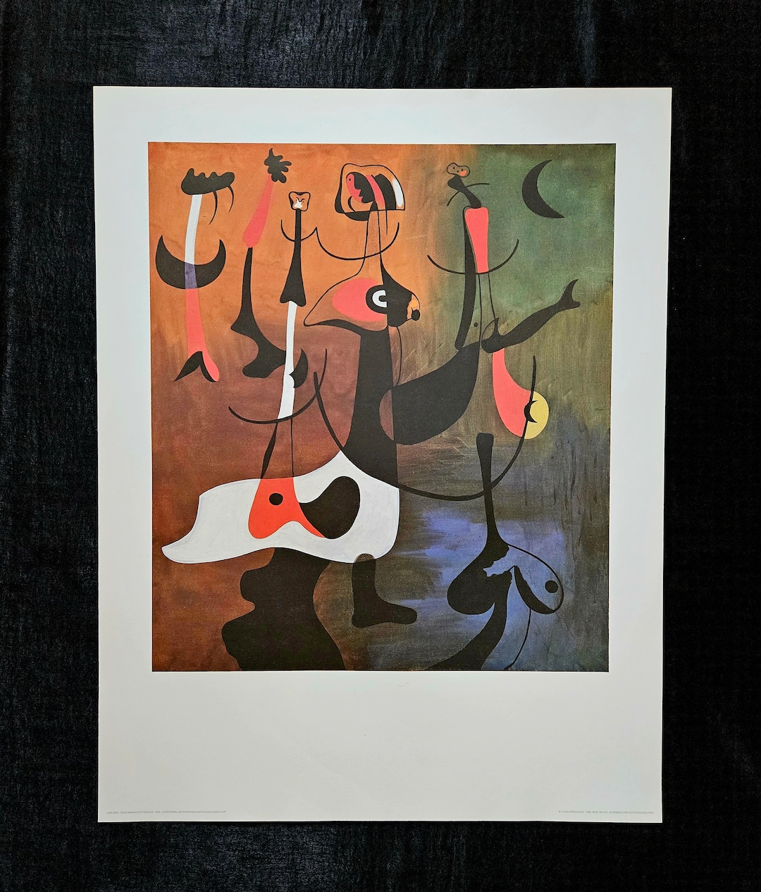 Joan Miró "rhythmic Characters, 1934" Original Vintage Poster ...