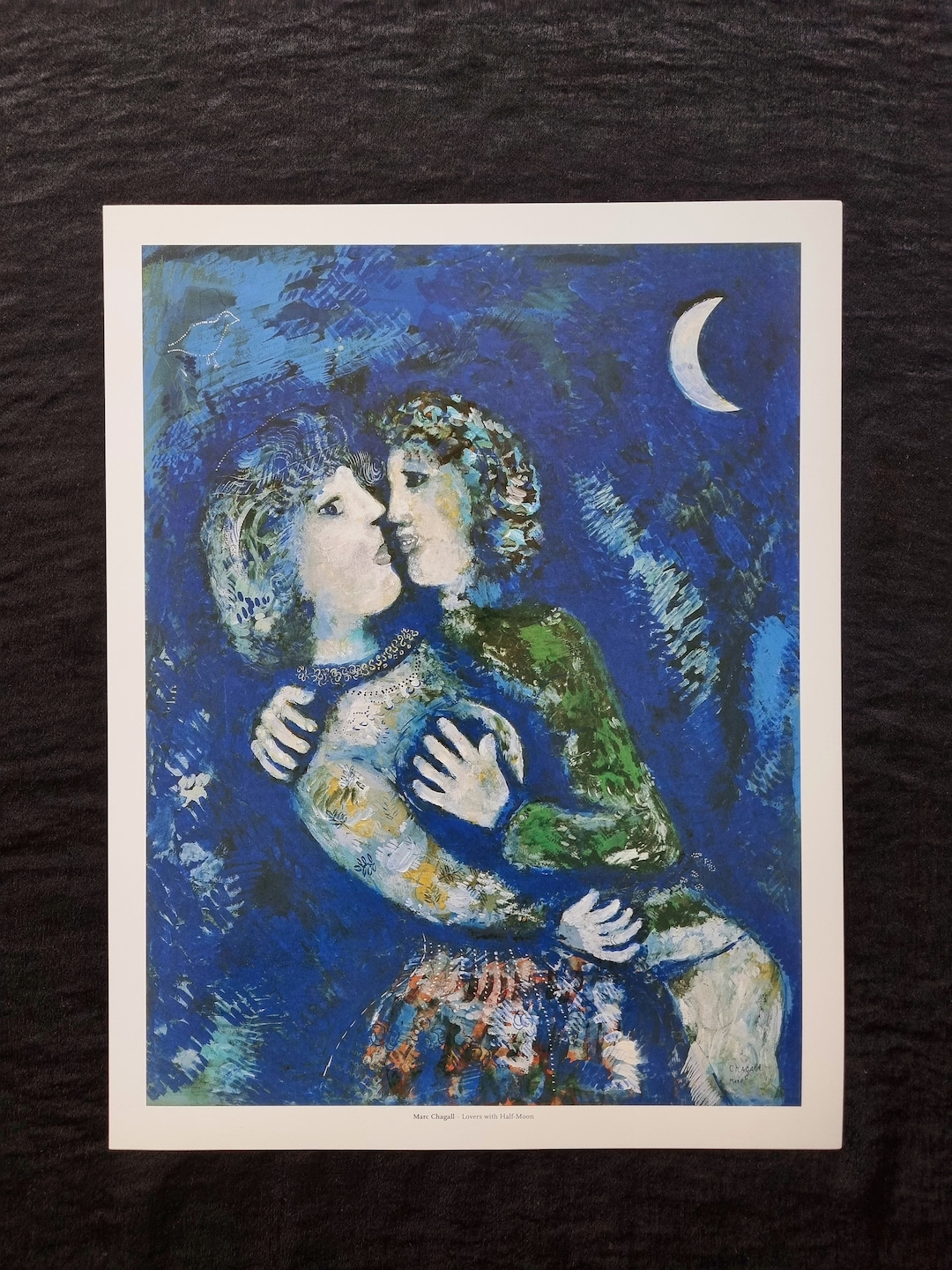 Marc Chagall the Lovers With Half Moon 1926 - Etsy