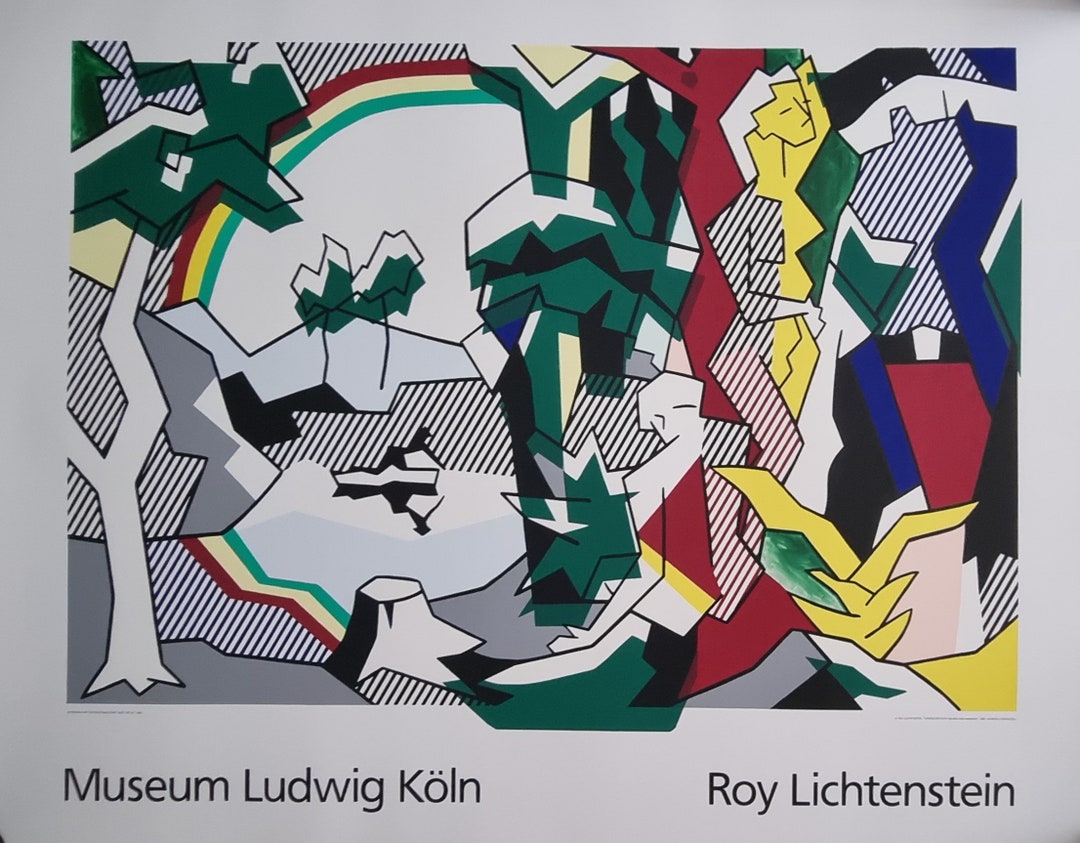 Roy Lichtenstein "landscape With Figures and Rainbow, 1980" Dimensions ...