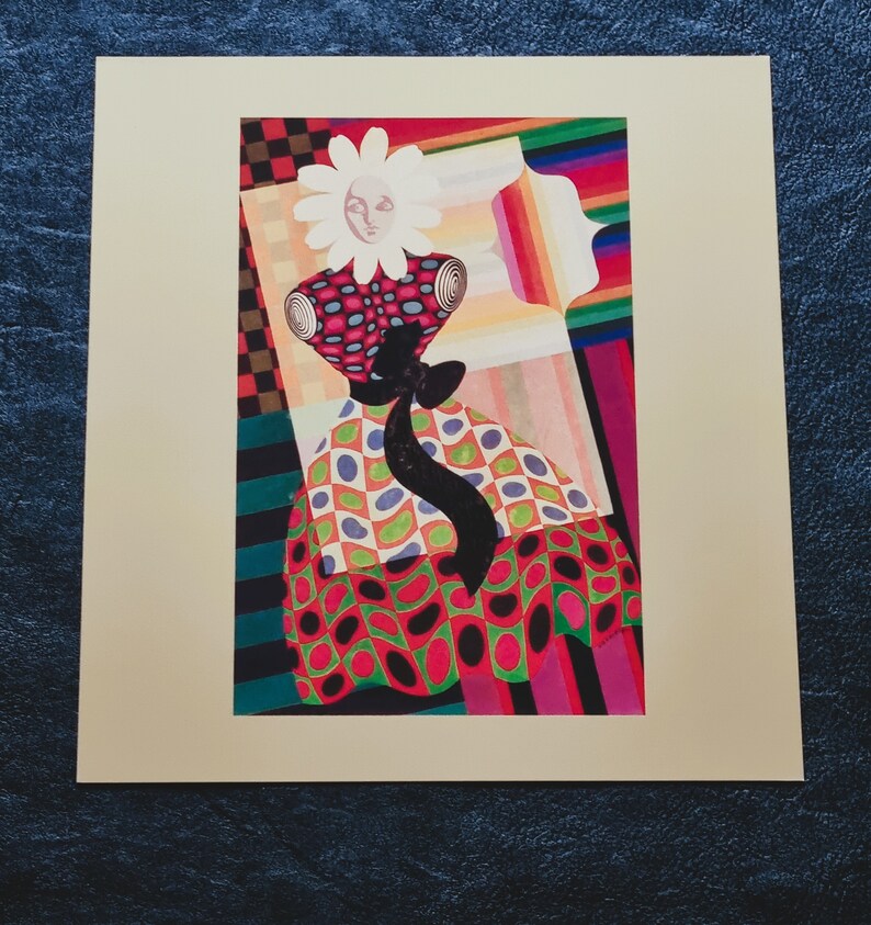 Victor Vasarely fille Fleur Ii Vintage Optical - Etsy