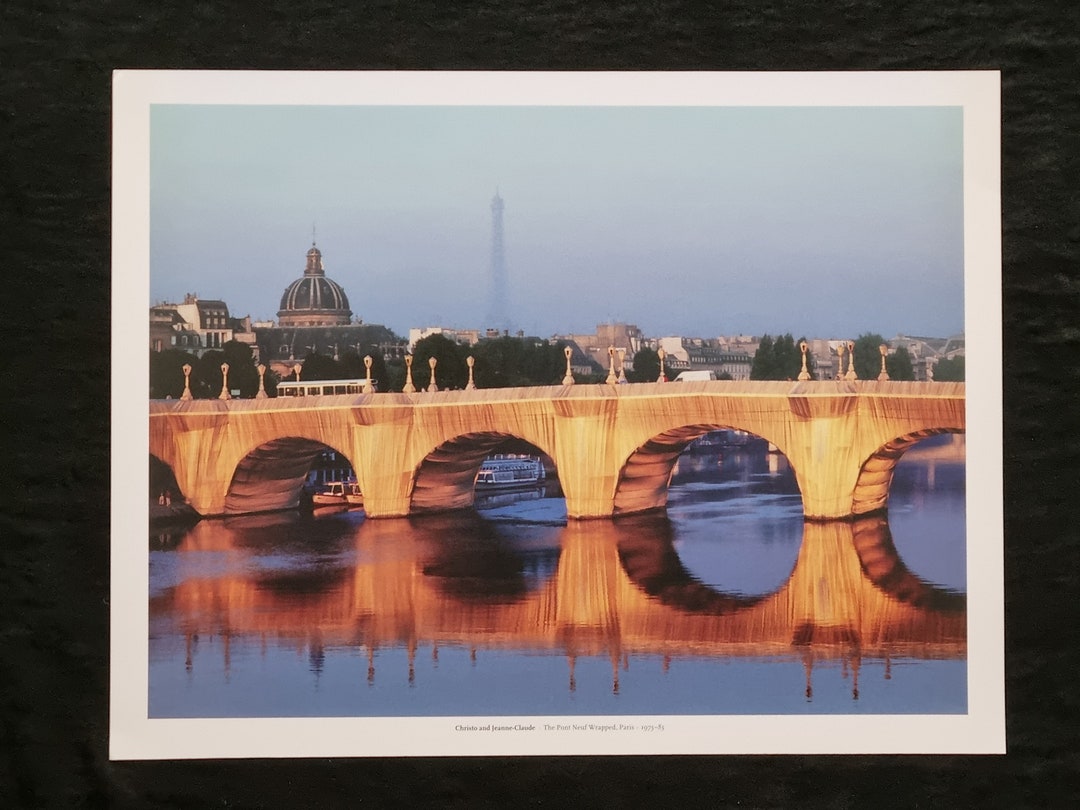 Christo and Jeanne Claude - "the Wrapped New Bridge - 1975" on the Back ...