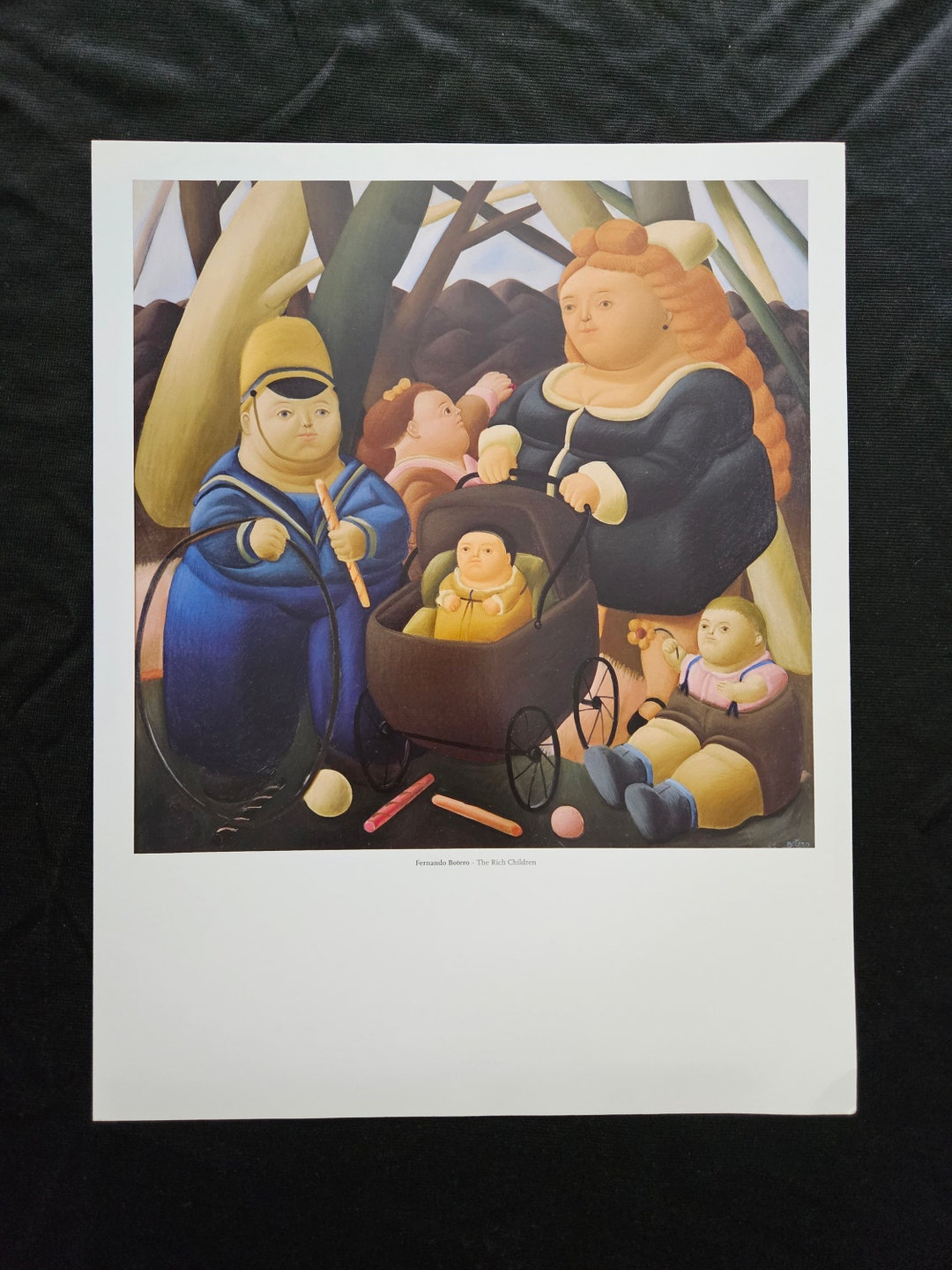 Fernando Botero rich Children 3 on the Back, Copyright, Title and ...