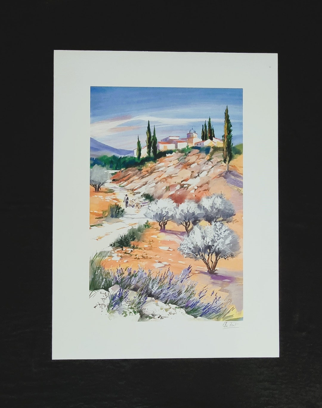 Ella Fort "le Berger" Numbered and Signed Lithograph, Size 55 X 76 Cm ...