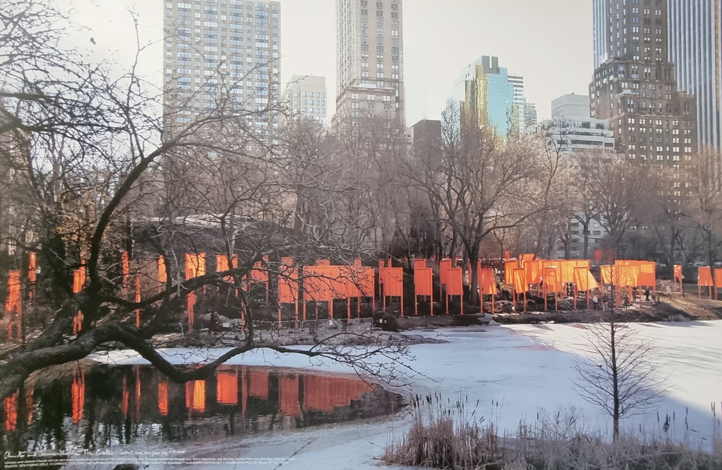 Christo and Jeanne Claude "the Gates, Central Park, New York City, 1979 ...