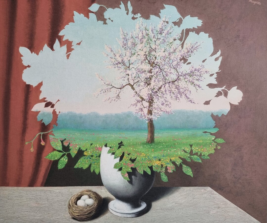 Rene Magritte Dimensions 50 X 70 Cm. 19.69 X 27.56 - Etsy UK