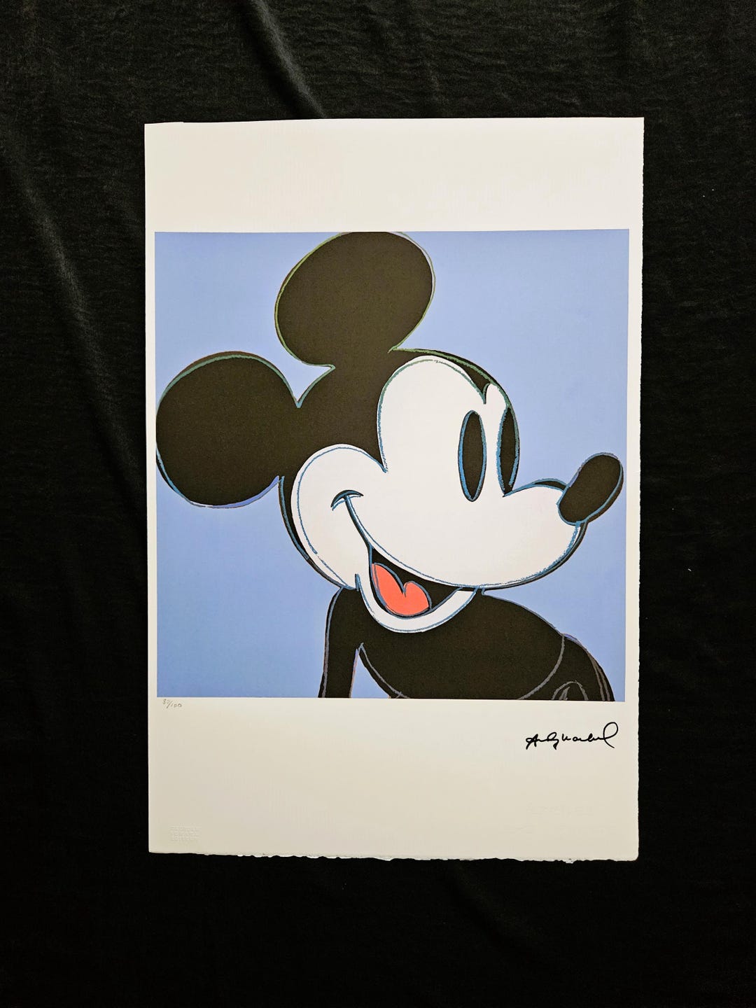 Andy Warhol "Mickey Mouse" édition limitée Dimensions : 56 x 38,3 cm ...