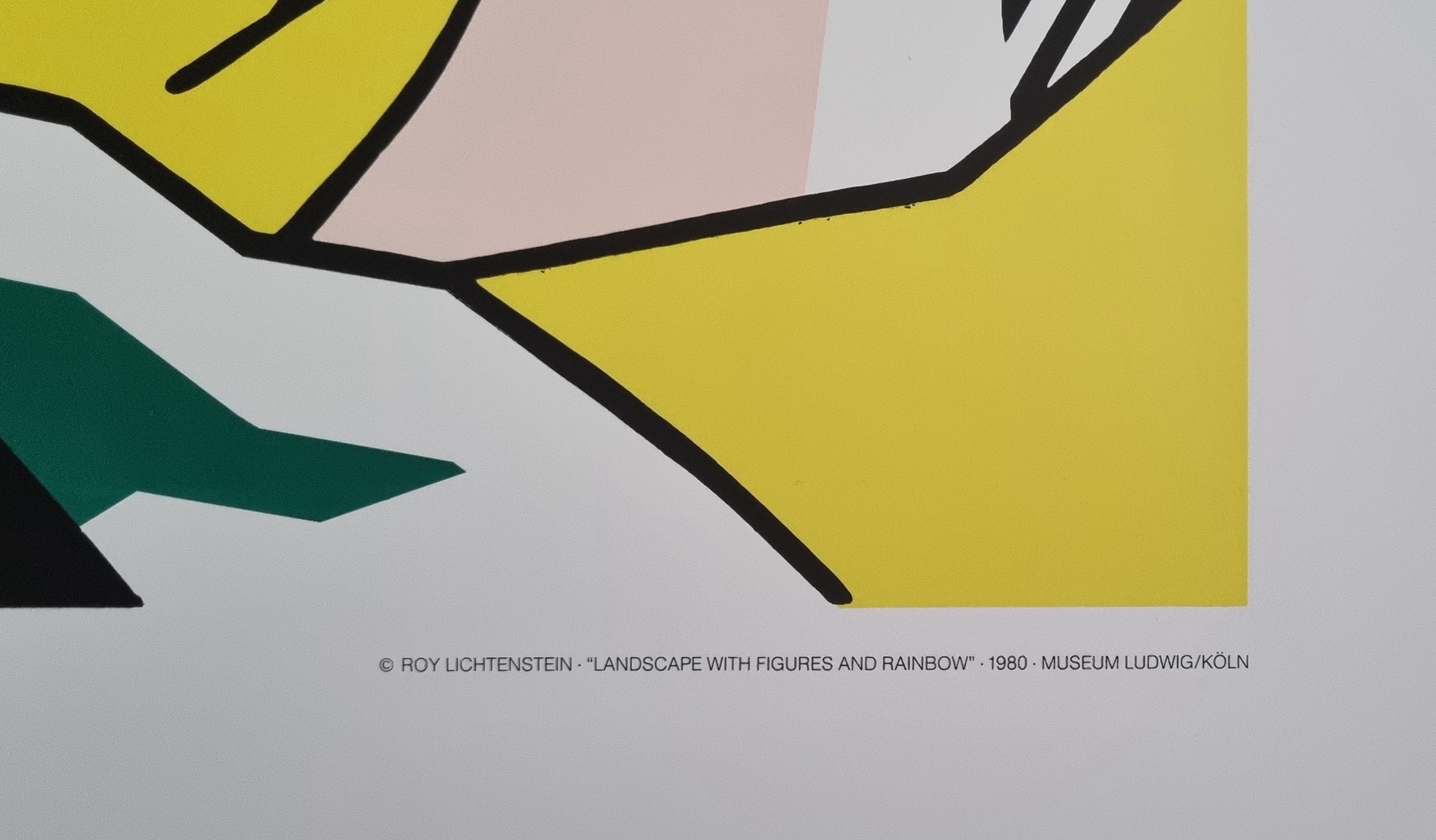 Roy Lichtenstein "landscape With Figures and Rainbow, 1980" Dimensions ...