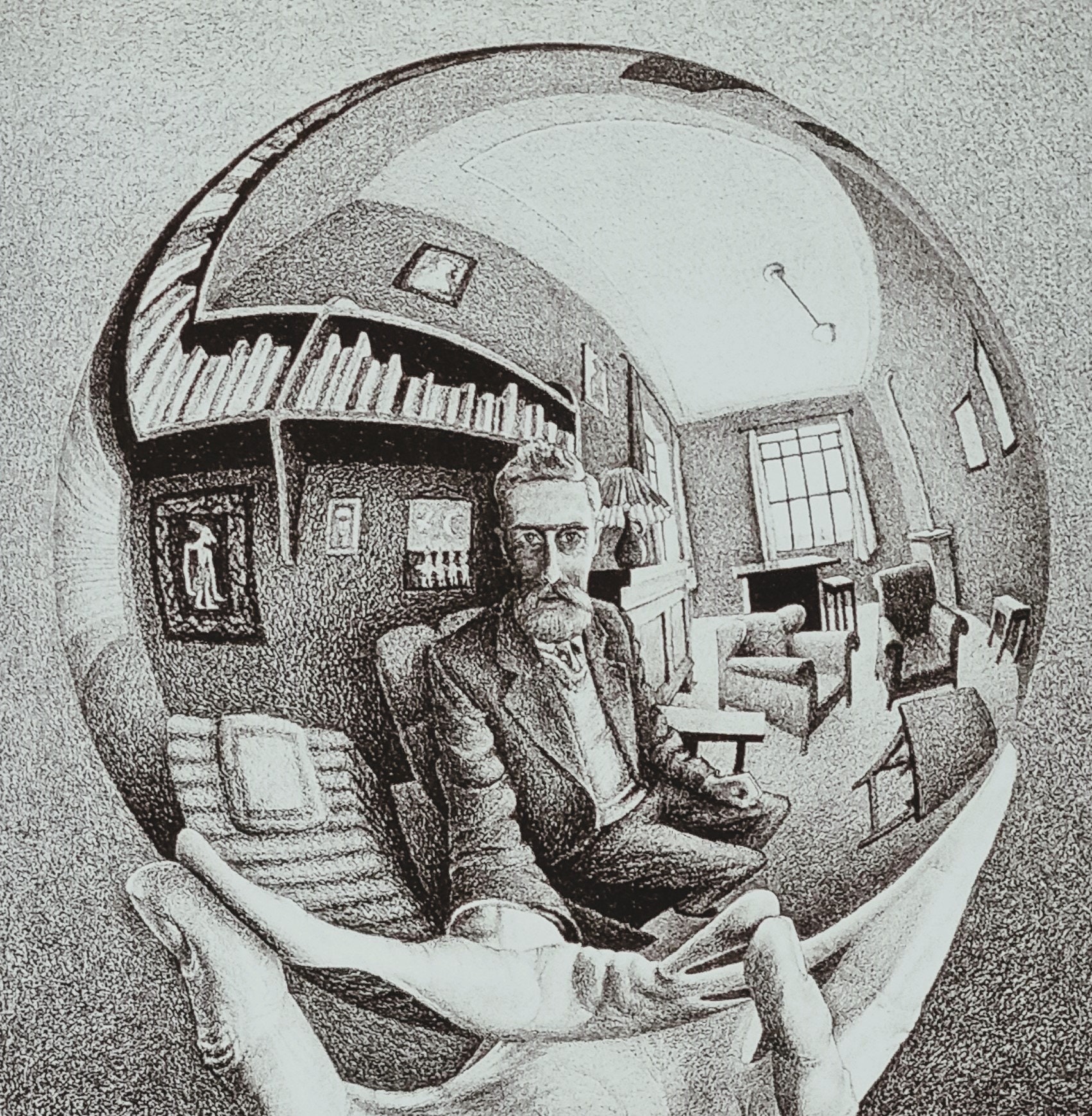 M.C. Escher hand With Reflecting Globe, 1934 Title and Description of ...